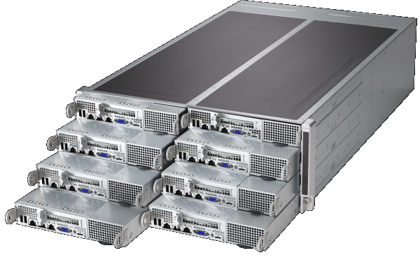 4U fat twin server 8 node